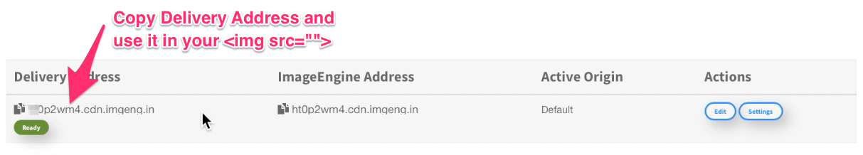 Quick Start – ImageEngine