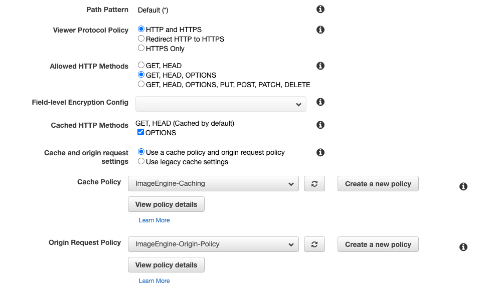Integrate ImageEngine with Amazon Cloudfront – ImageEngine