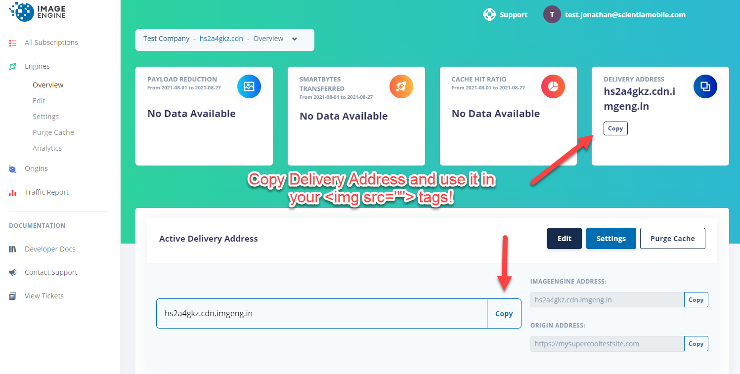 Quick Start – ImageEngine